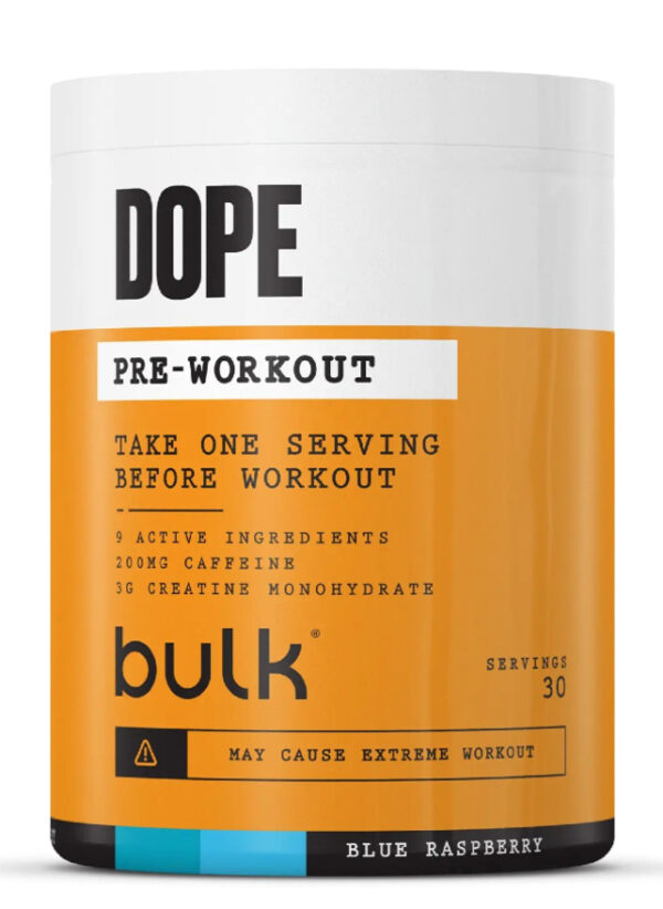 Dope Pre-Workout – prieštreniruotinis papildas su kofeinu