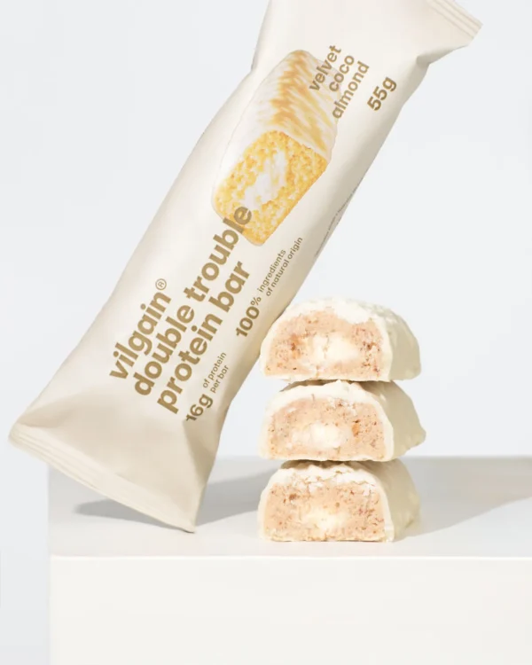 Vilgain Double Trouble Protein Bar Velvet Coco Almond 55g – Miękki ...